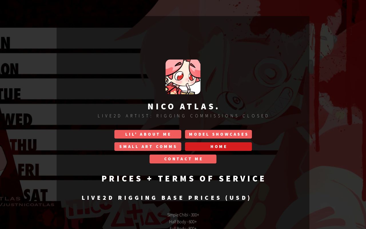 nico atlas - Commission Portfolio (Prices + Contact)